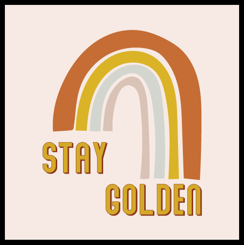 Custom Stay Golden Templates | Avery