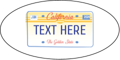 Custom Vintage California License Plate Templates | Avery